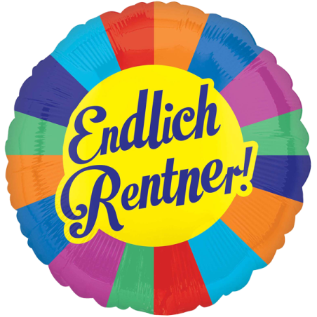 Endlich Rentner! Folienballon